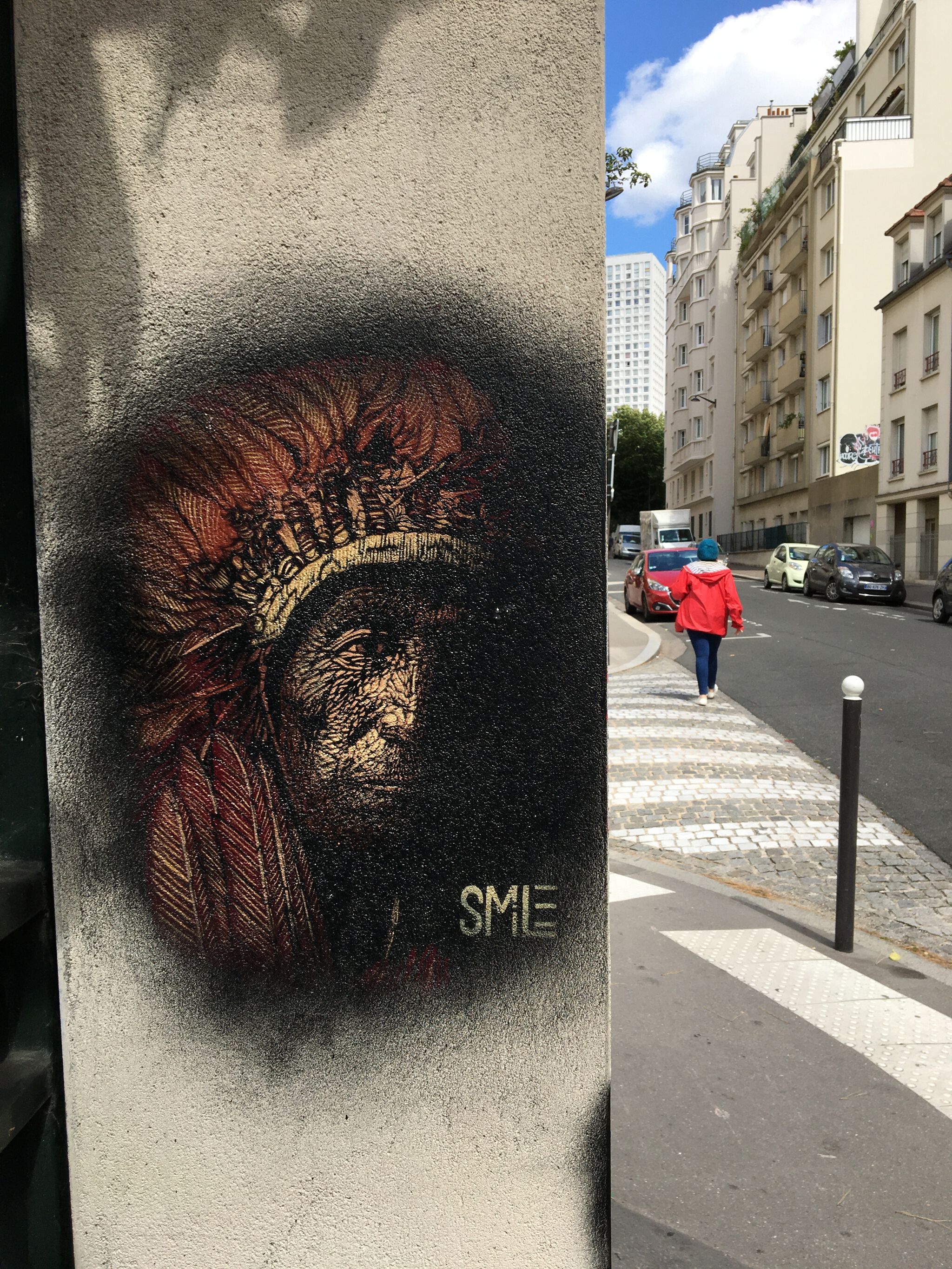 Indian Chief by Smile - Street Art Cities